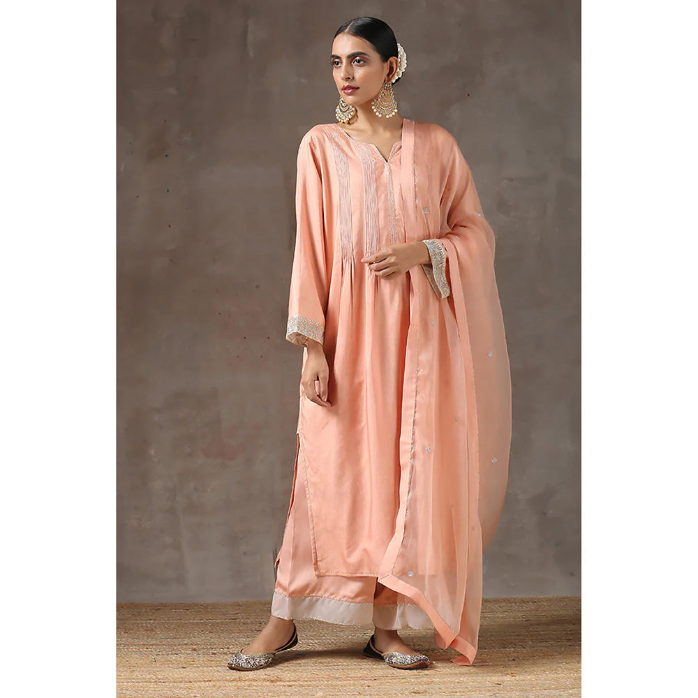 Kanika Sharma Khoobani Ghera Kurta with Jama and Dupatta (Set of 3 ...