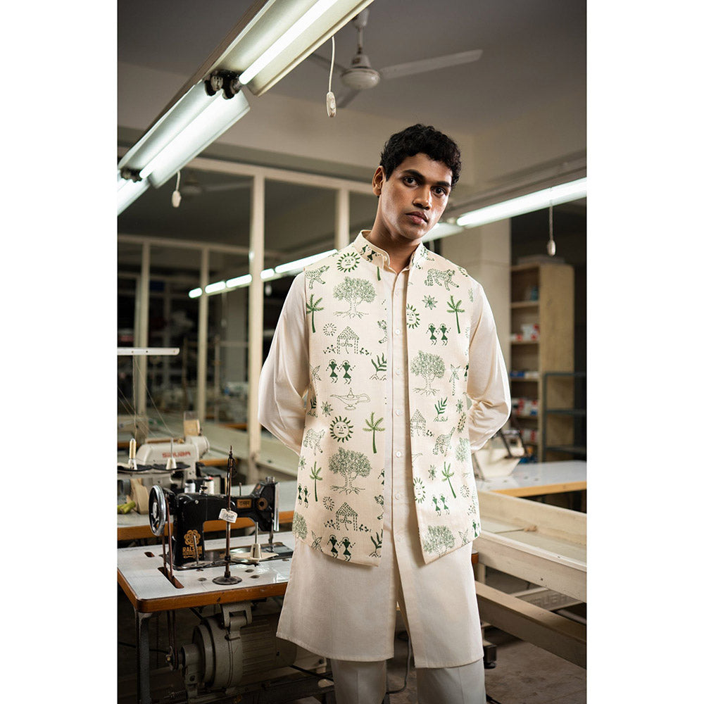 Project Bandi Green Vaana Open Nehru Jacket – Nykaa Fashion