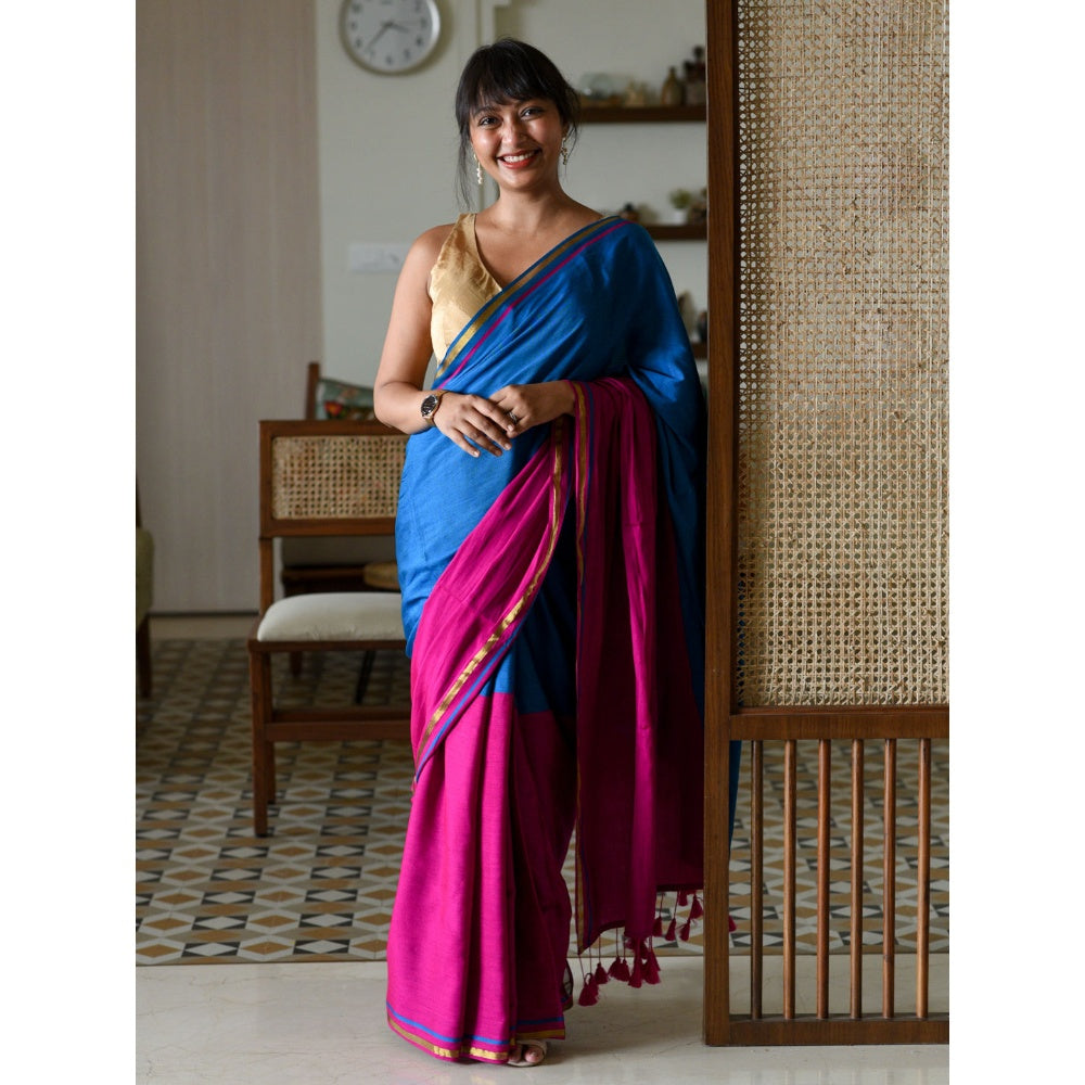 Suta Multi Color Colorblocked Saree – Nykaa Fashion
