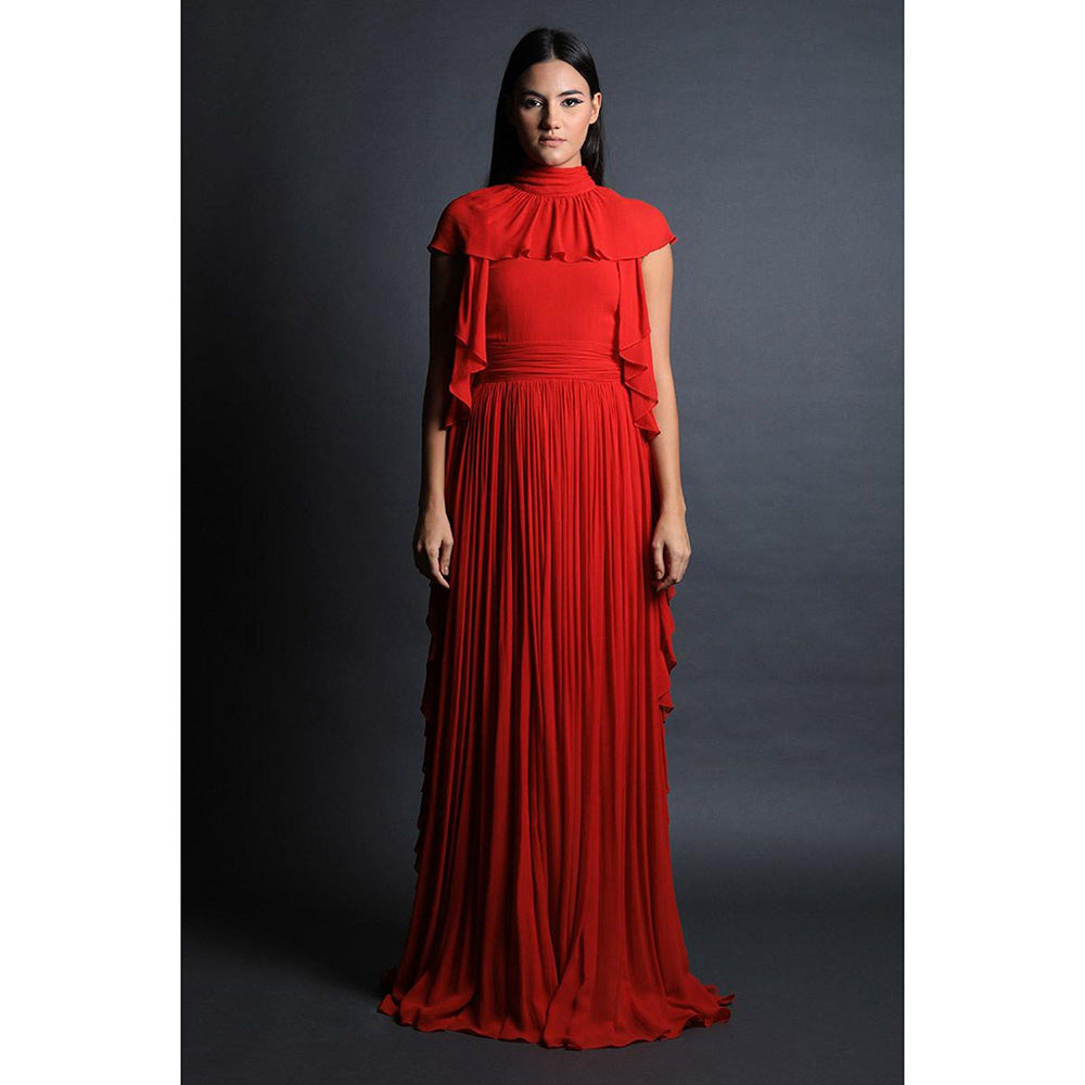 Swatee Singh Ruffle Detail Gown – Nykaa Fashion