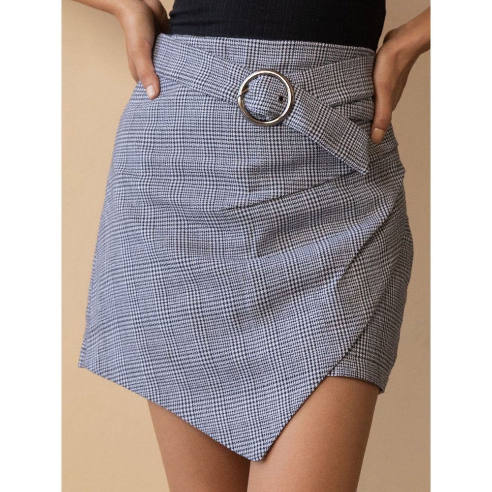 B'Infinite Black Checkered Skirt – Nykaa Fashion