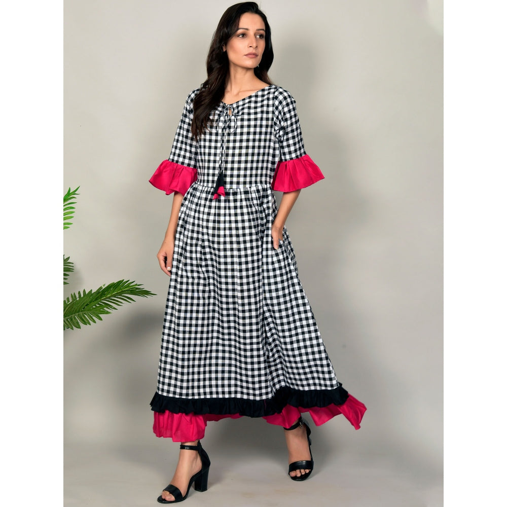 Empress Pitara Gingham Frill Dress – Nykaa Fashion