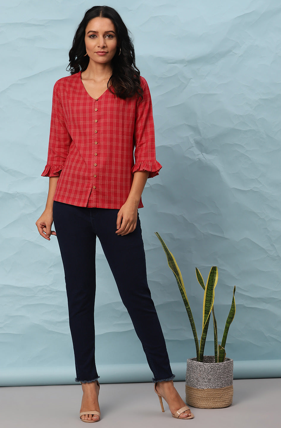 Red Cotton Top – Nykaa Fashion