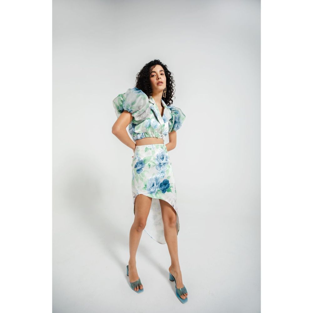 JULY ISSUE Green Viola Co-Ord (Set of 2) – Nykaa Fashion