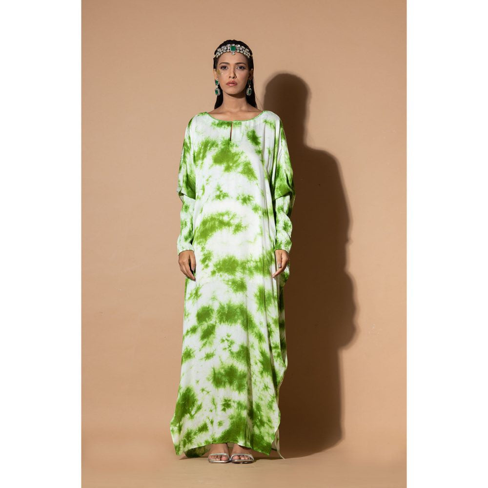 Zeefaa Captivating Tie Dye Kaftan – Nykaa Fashion